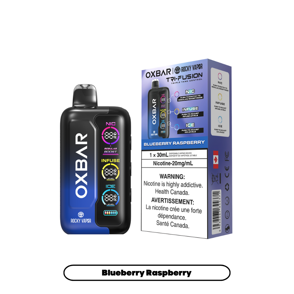Rocky Vapor Oxbar Tri Fusion - Blueberry Raspberry (5pc/Carton) [Feder ...