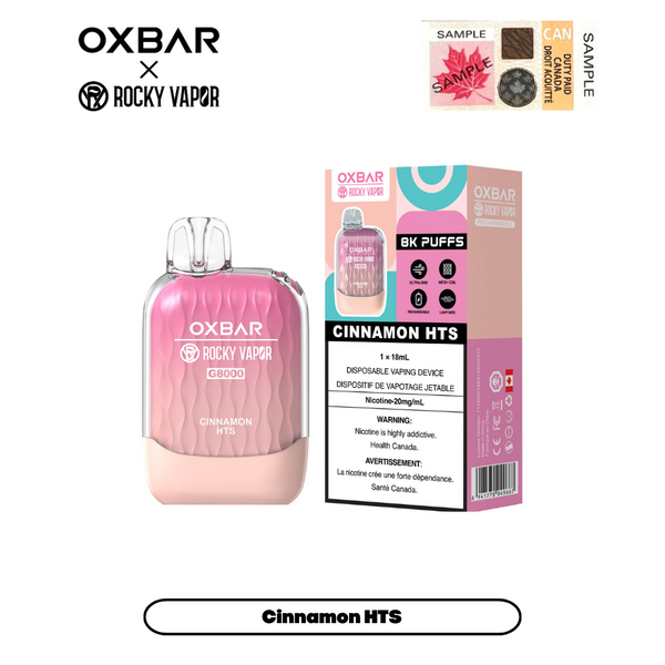Rocky Vapor Oxbar G-8000 - Cinnamon HTS
