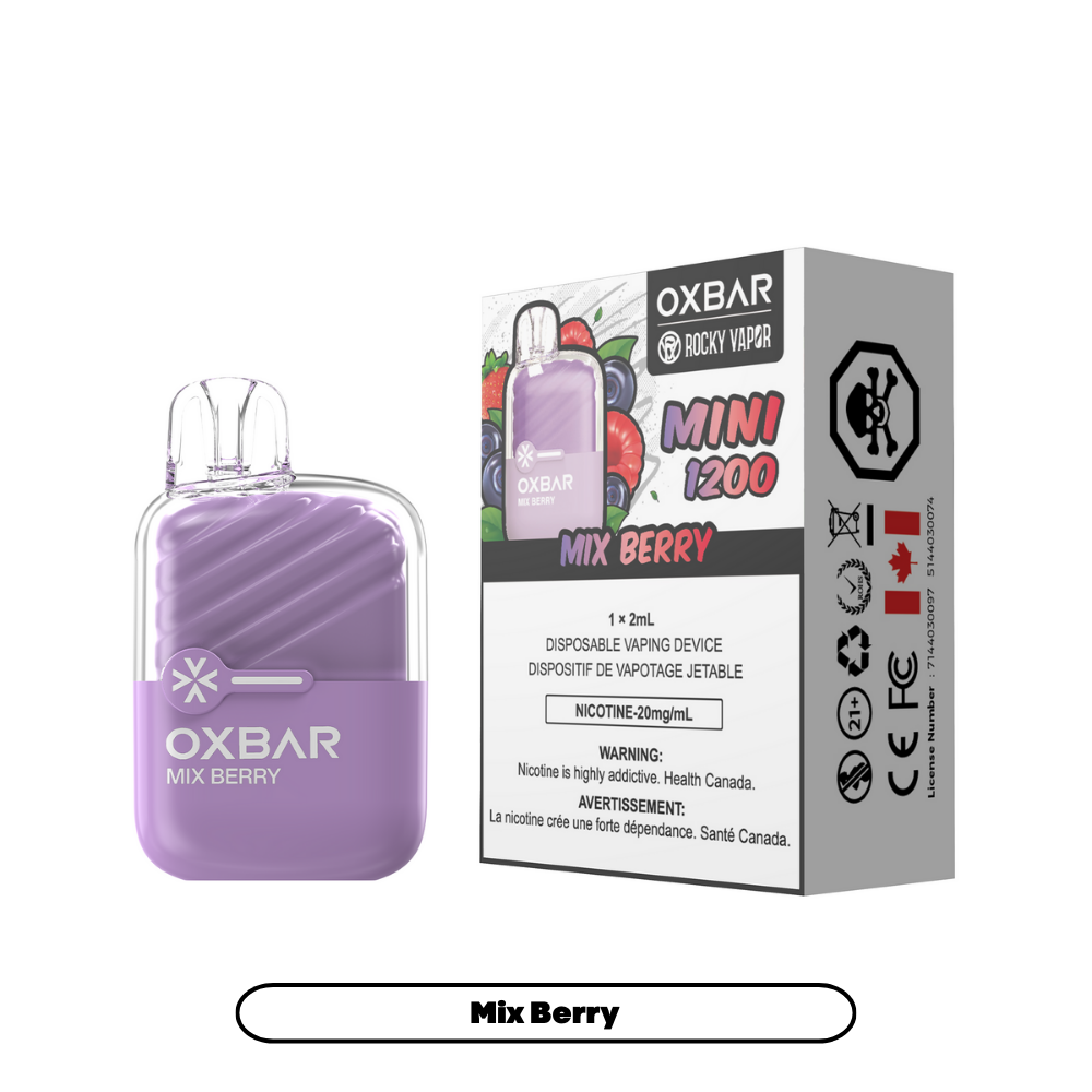 Rocky Vapor Oxbar Mini 1200 - Mix Berry (5pc/Carton) [Federal] – Nimbus ...